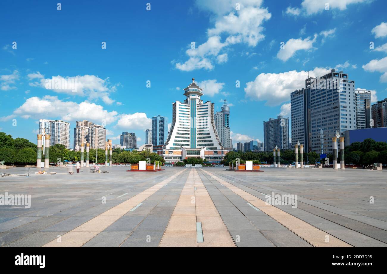 The fortification square is a landmark building in Guiyang, Guizhou ...