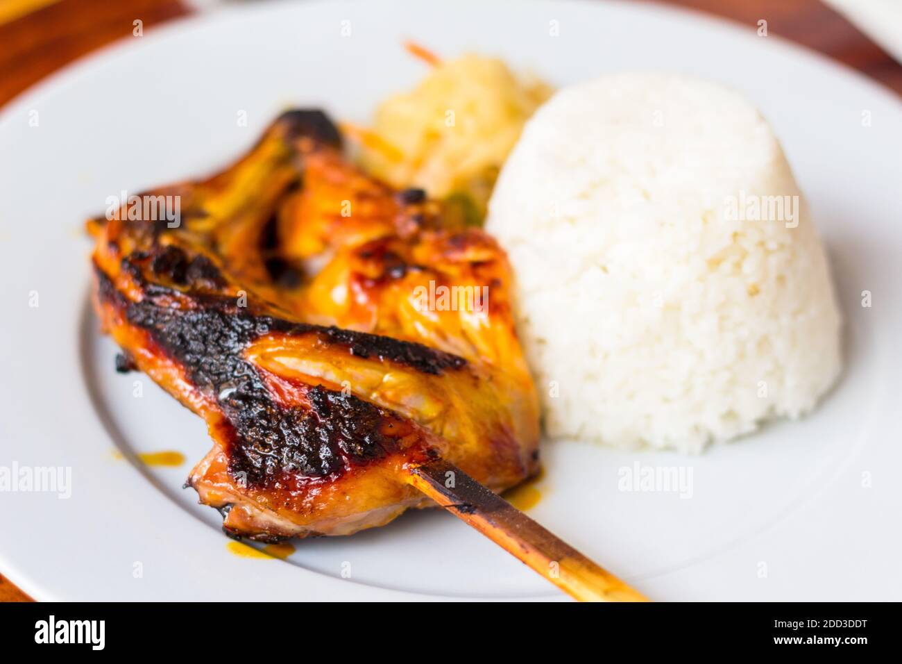 Chicken barbecue at a restaurant in Boracay, Philippines Stock Photo ...