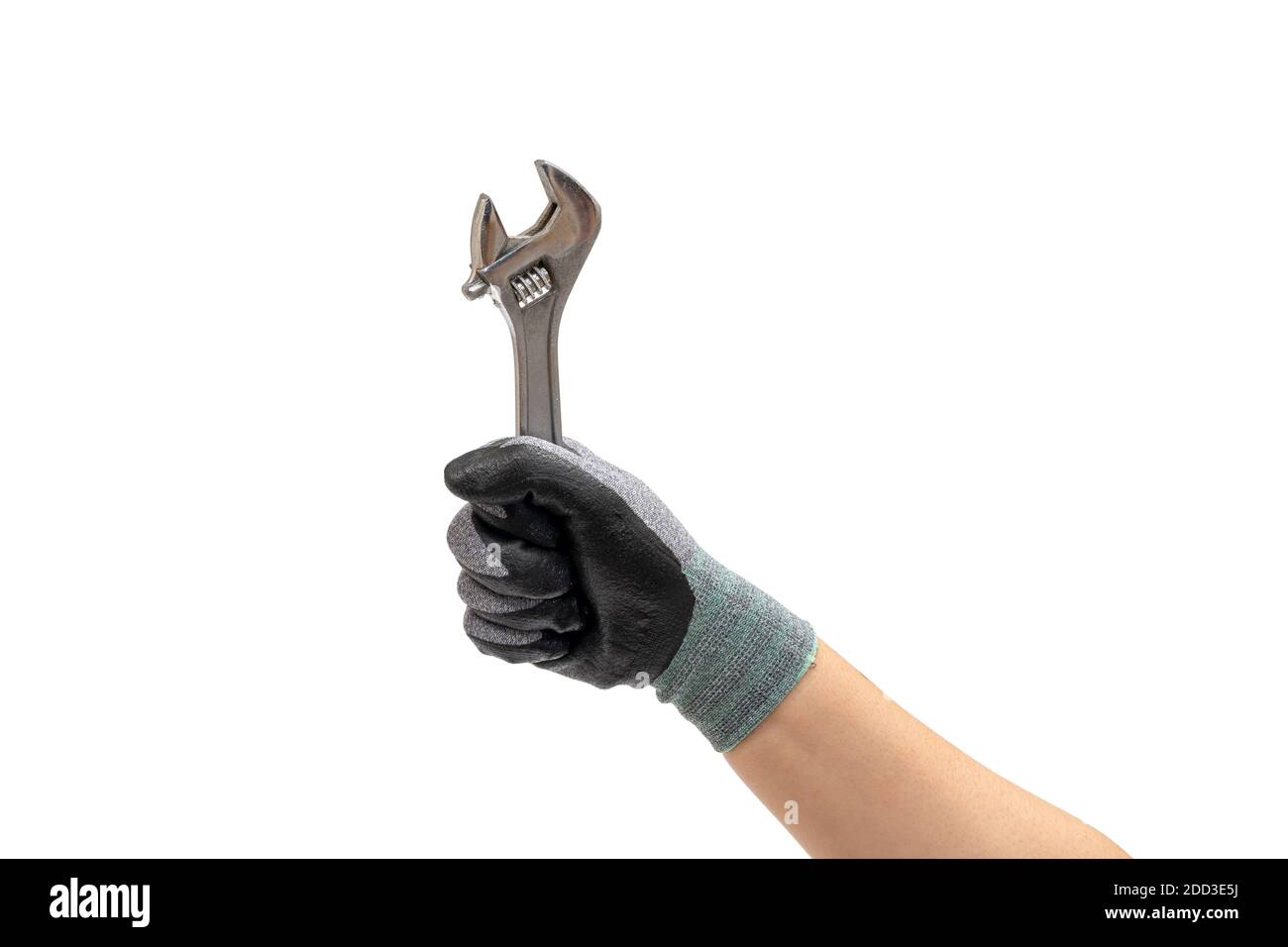 Man hand holding wrench hi-res stock photography and images - Alamy