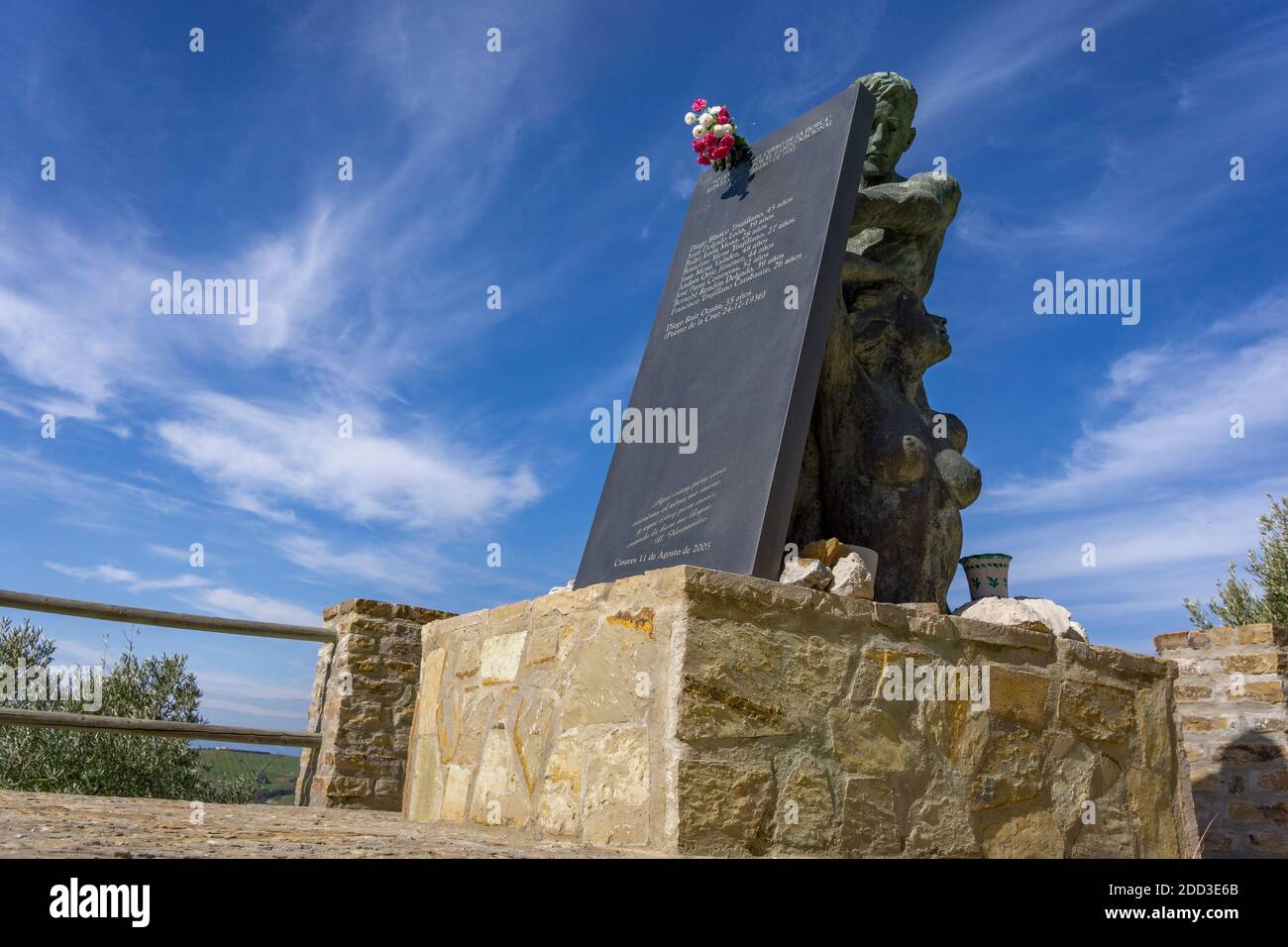 Spanish civil war memorial, Casares Stock Photo - Alamy