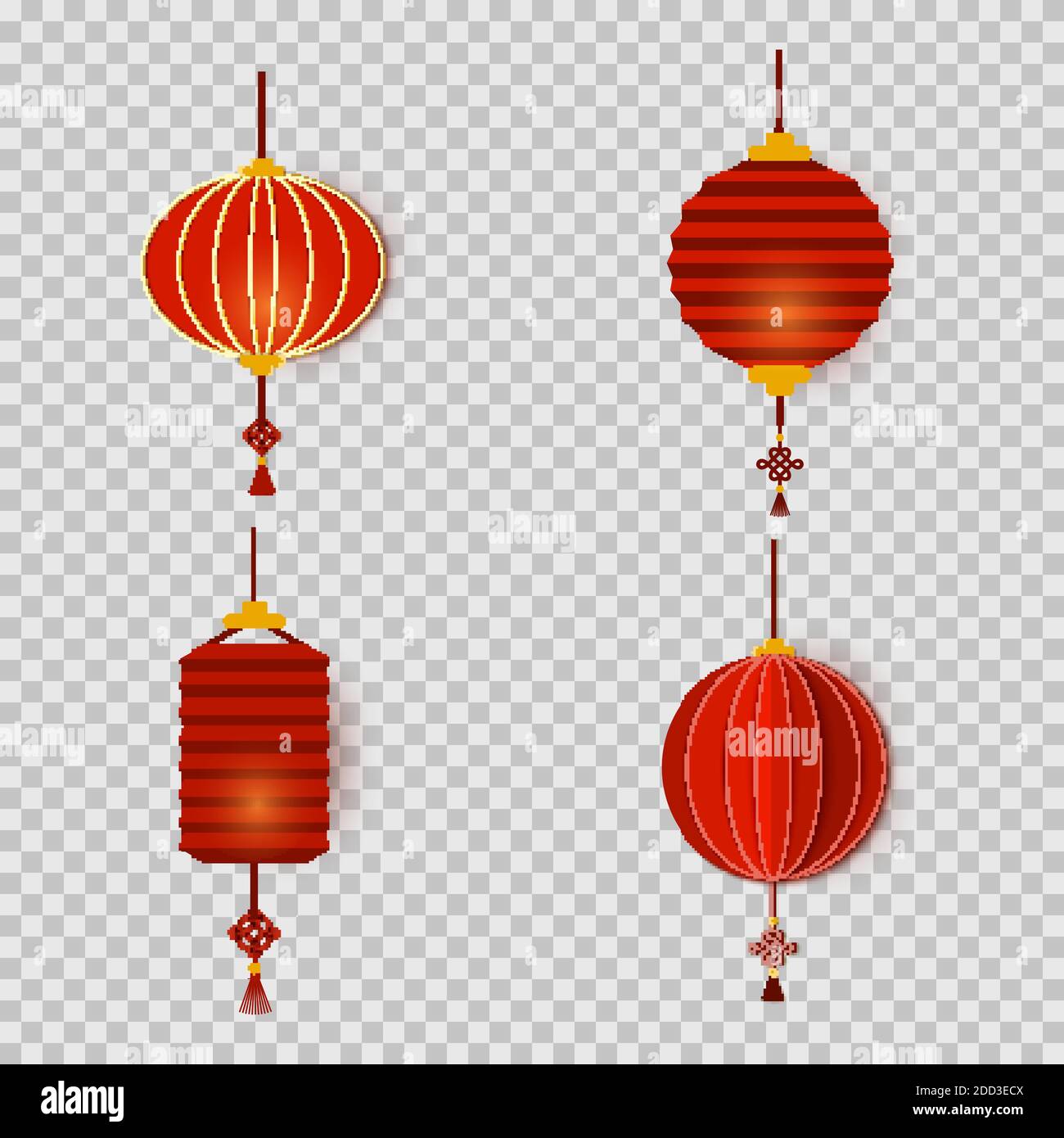 Chinese New Year Lanterns Clipart