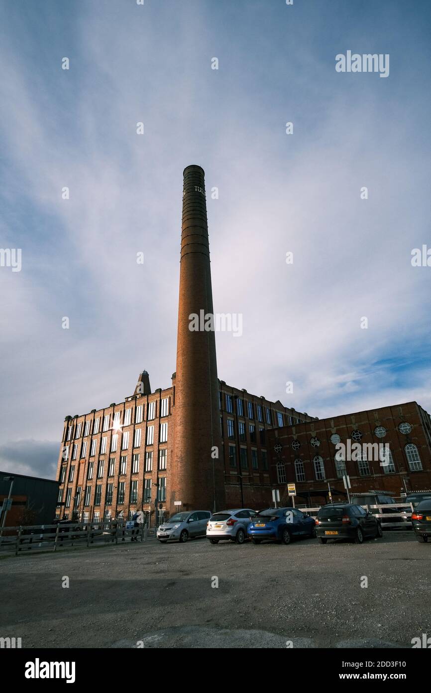 Old cotton mill chimney hi-res stock photography and images - Alamy