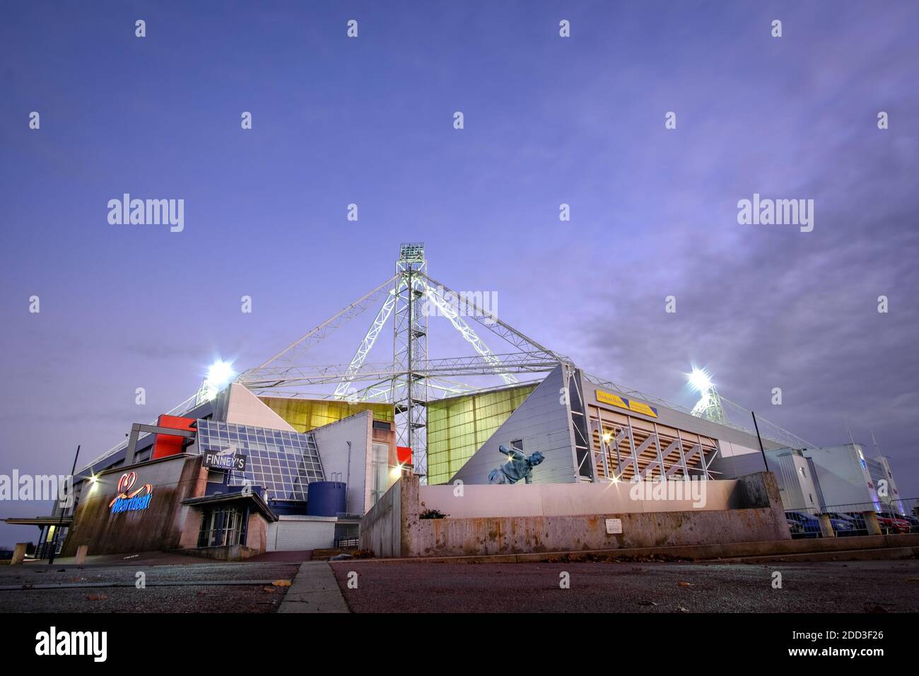 Preston, Lancashire. Deepdale football ground, home of Preston North ...