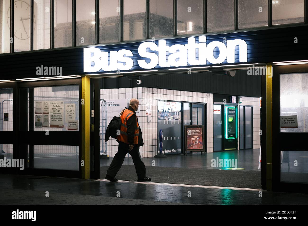 Preston UK. The entrance to Preston Bus Station Stock Photo - Alamy