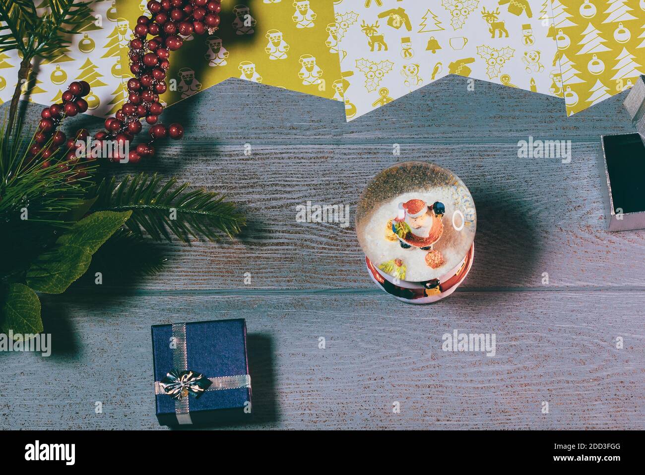 Christmas composition holiday gifts hi-res stock photography and images ...