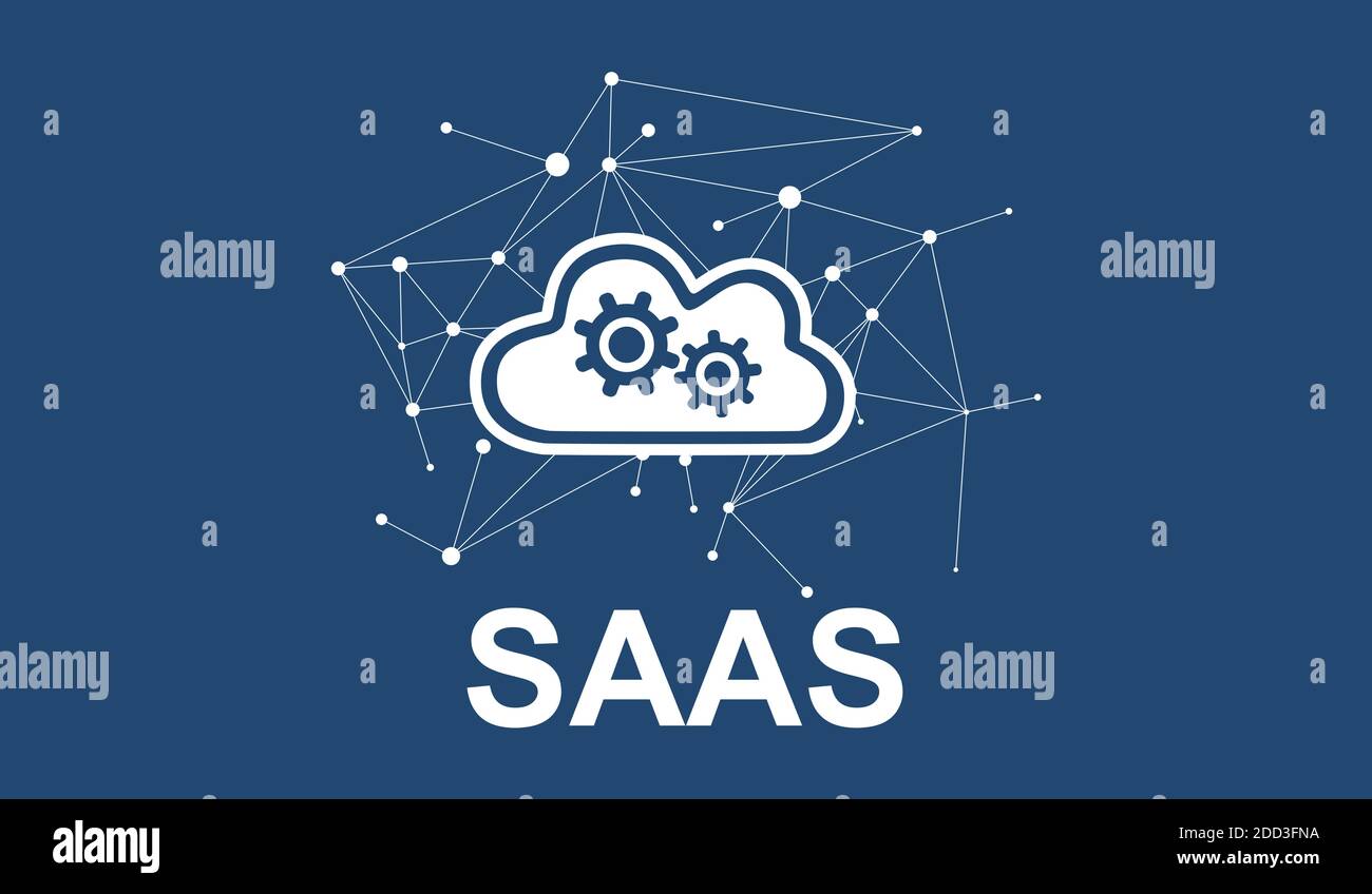 Illustration of a saas concept Stock Photo - Alamy
