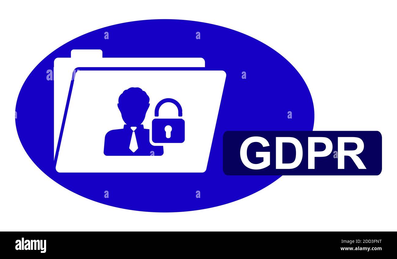Illustration of a gdpr concept Stock Photo - Alamy