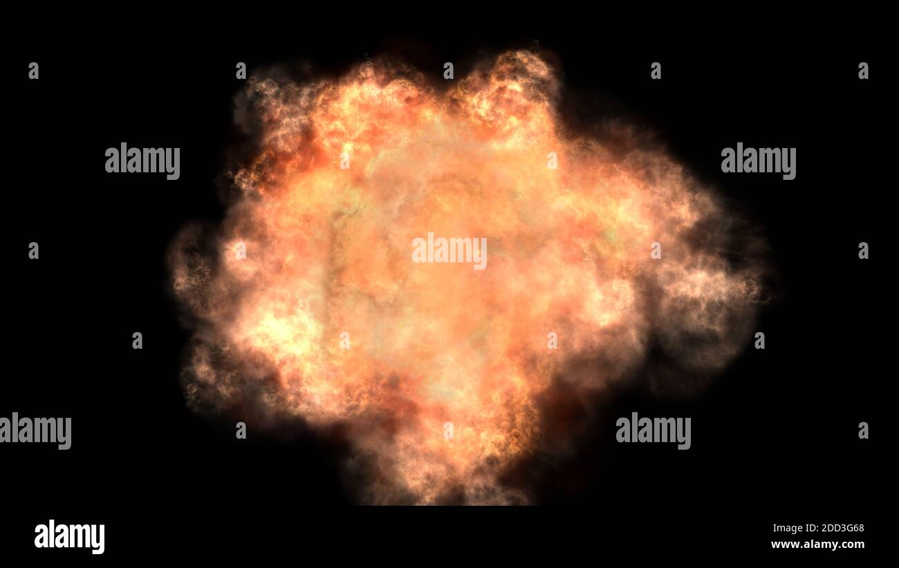 explosion fire ball abstract texture, render illustration Stock Photo ...