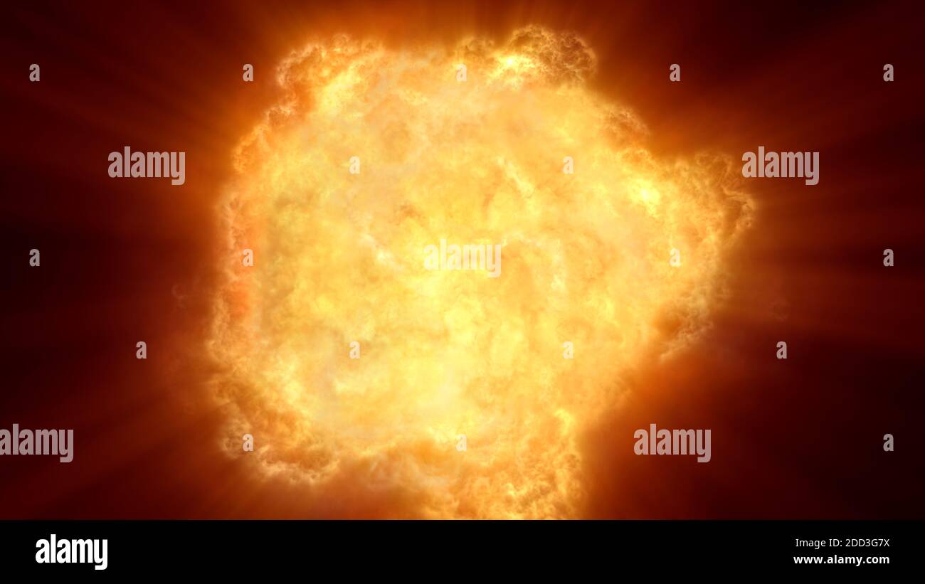 explosion fire ball abstract texture, render illustration Stock Photo ...