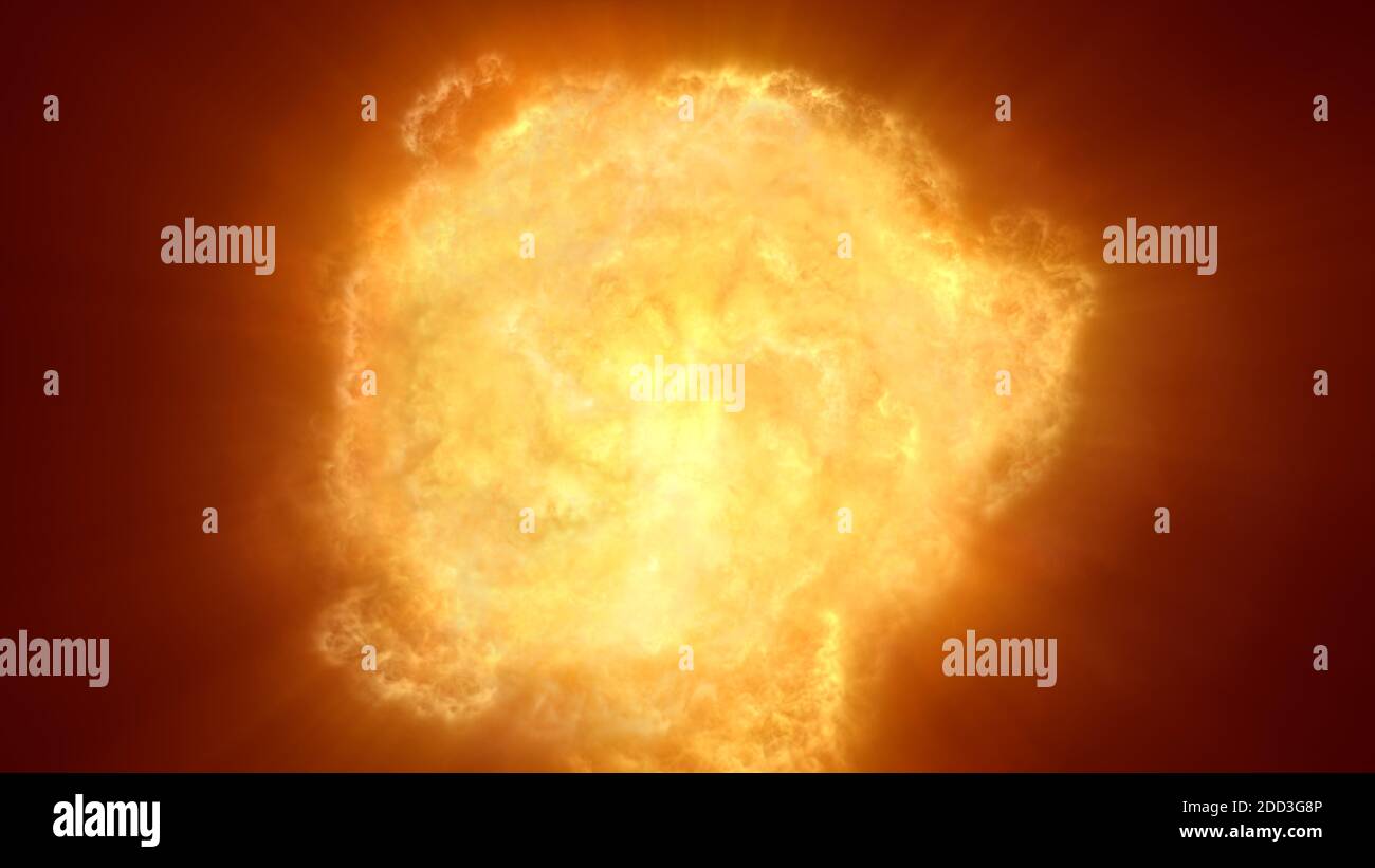 explosion fire ball abstract texture, render illustration Stock Photo ...