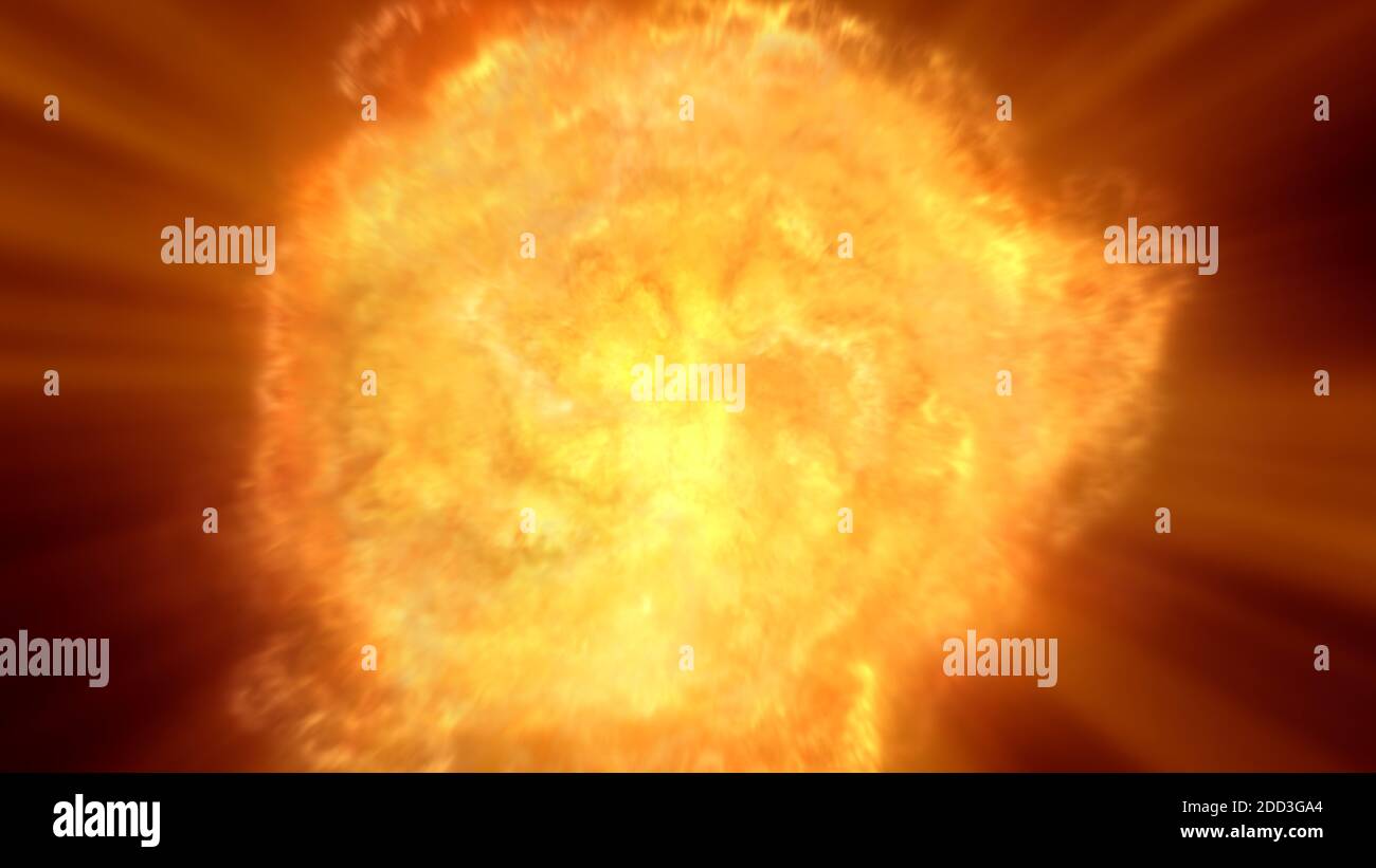 explosion fire ball abstract texture, render illustration Stock Photo ...