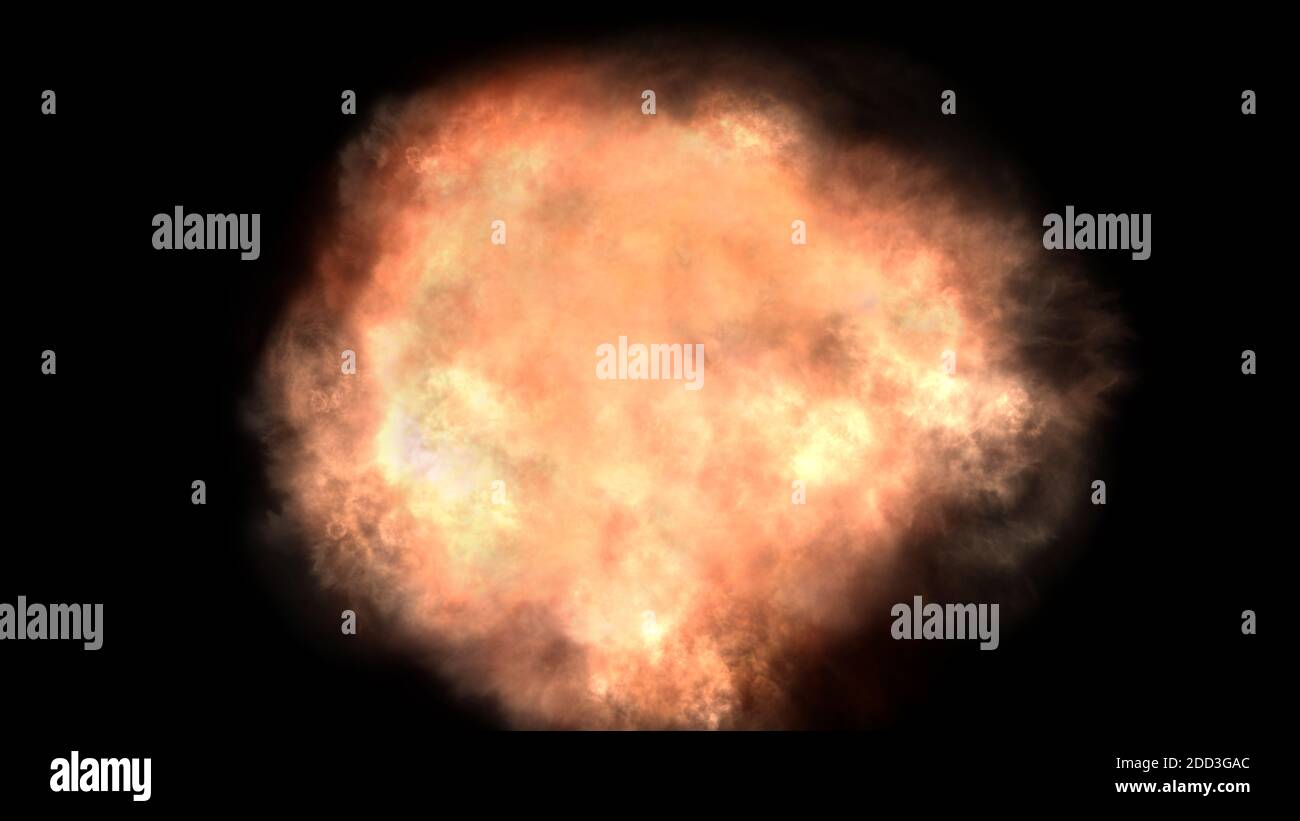 explosion fire ball abstract texture, render illustration Stock Photo ...