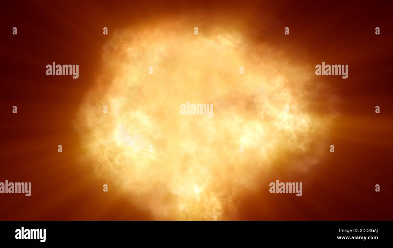 explosion fire ball abstract texture, render illustration Stock Photo ...