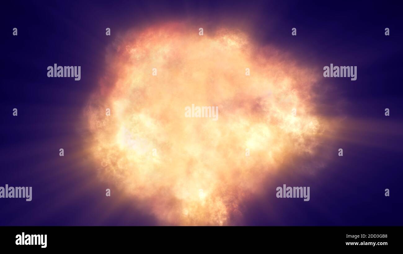 explosion fire ball abstract texture, render illustration Stock Photo ...