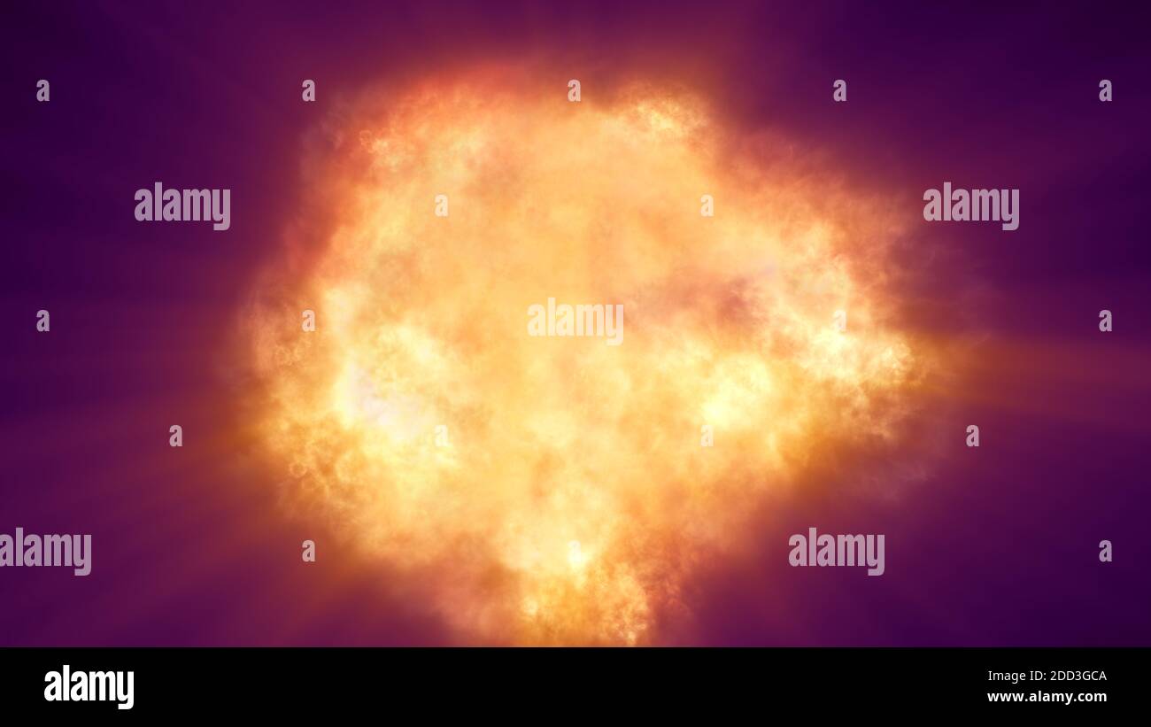 explosion fire ball abstract texture, render illustration Stock Photo ...
