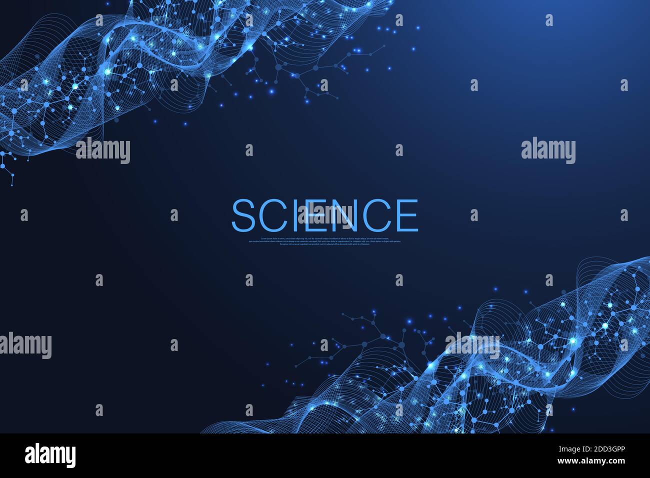 Molecular structure background. Science template wallpaper or banner ...