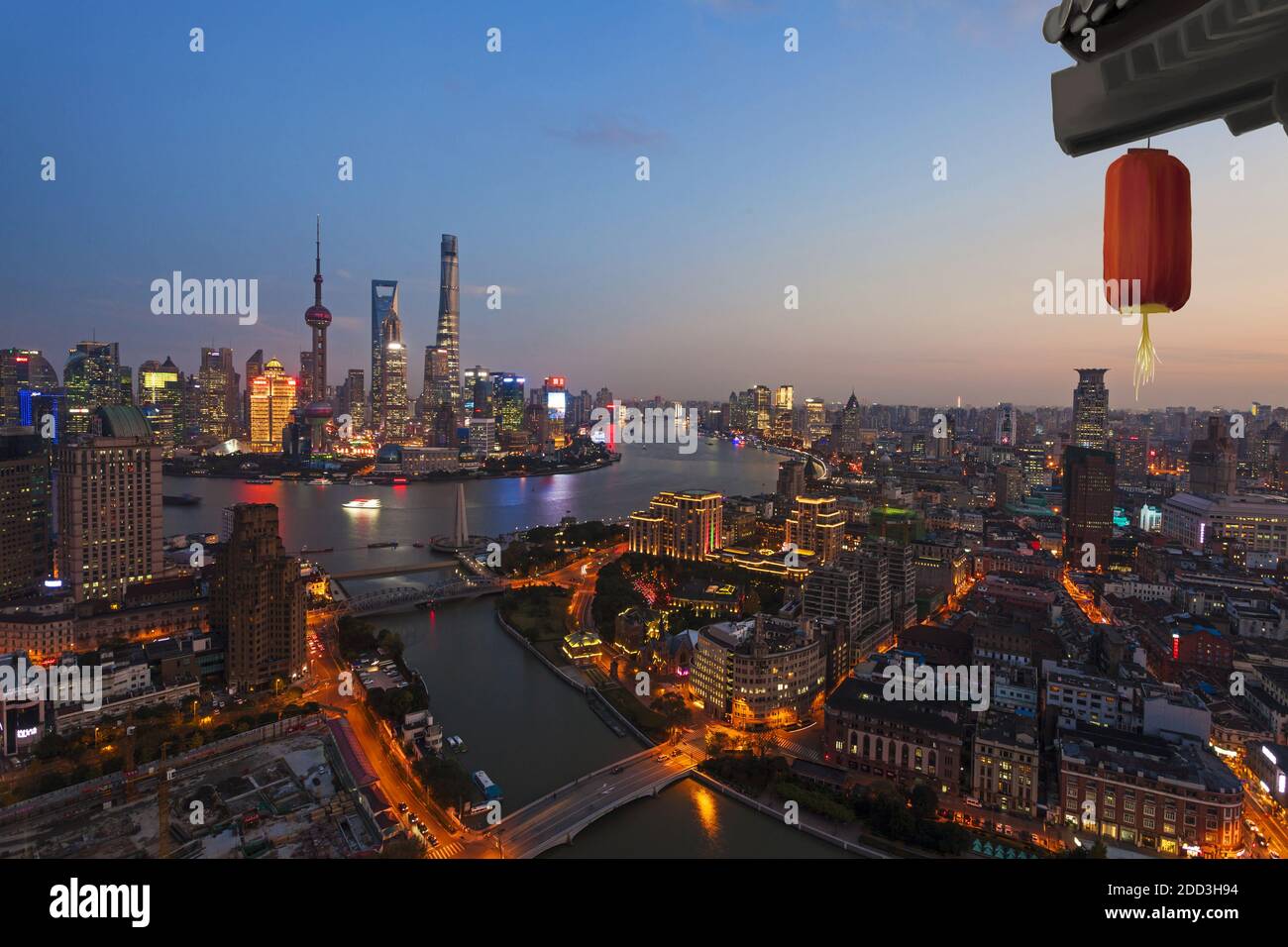 Shanghai at night Stock Photo - Alamy