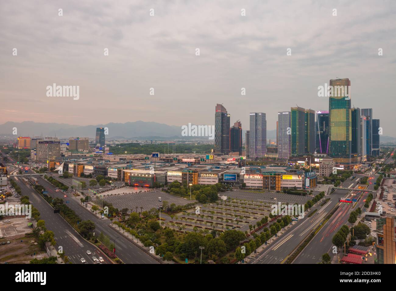 Yiwu international trade city landscape Stock Photo - Alamy