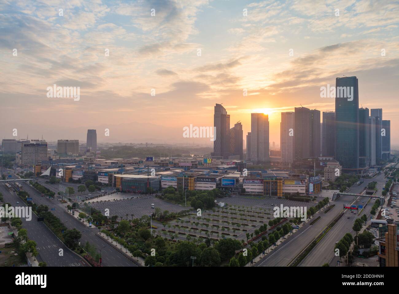 Yiwu international trade city landscape Stock Photo - Alamy