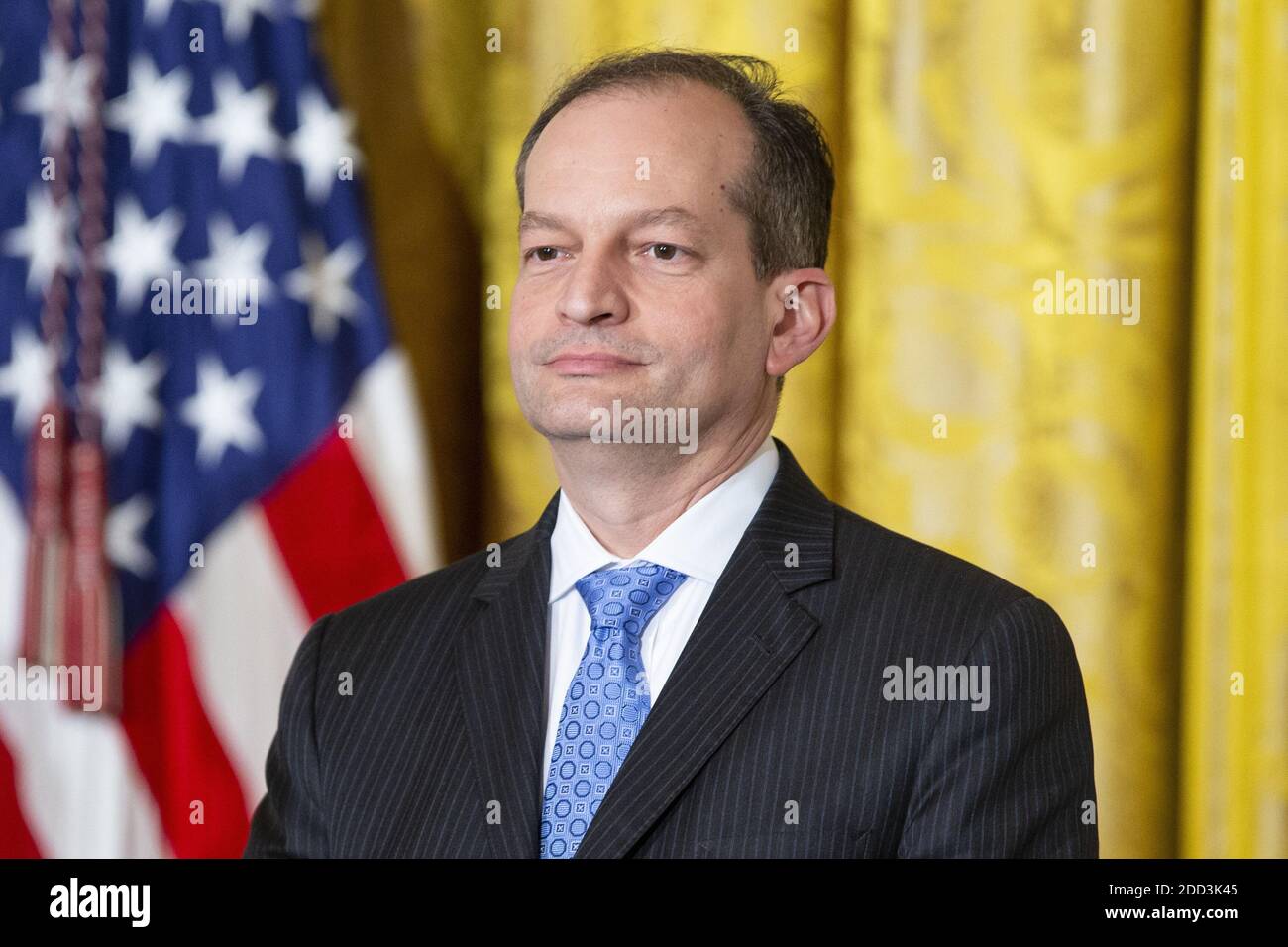 Labor Secretary Alexander Acosta looks on during the National Teacher ...