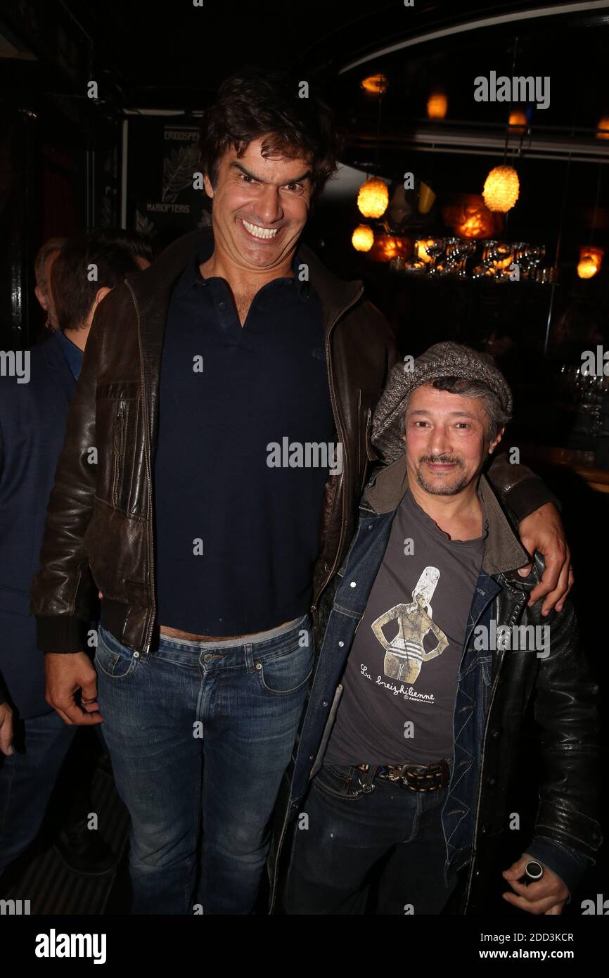 Exclusif - Francois Vincentelli et Sacha Bourdo lors de la soiree d ...