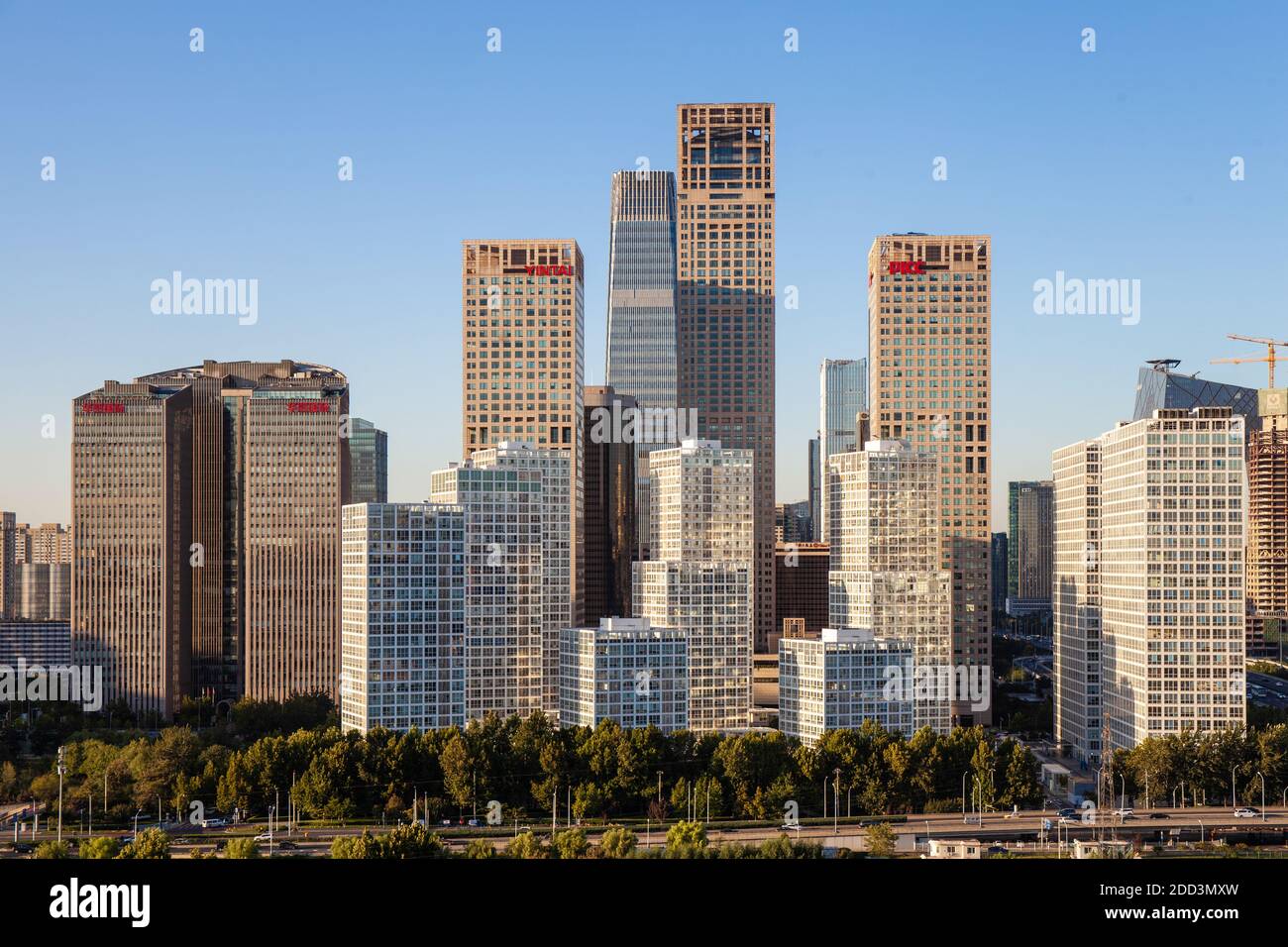 Beijing guomao area landscape architecture Stock Photo - Alamy