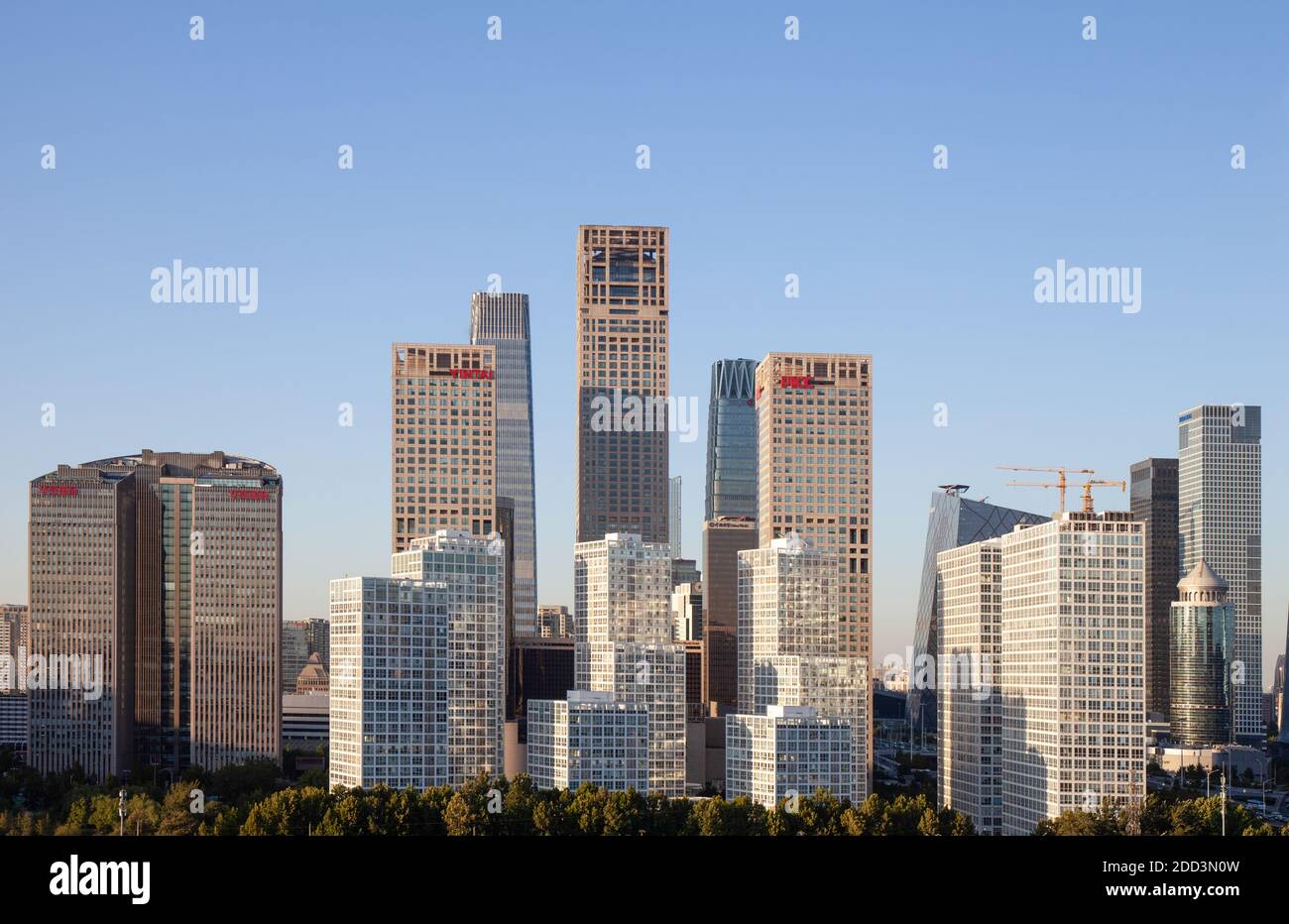 Beijing guomao area landscape architecture Stock Photo - Alamy