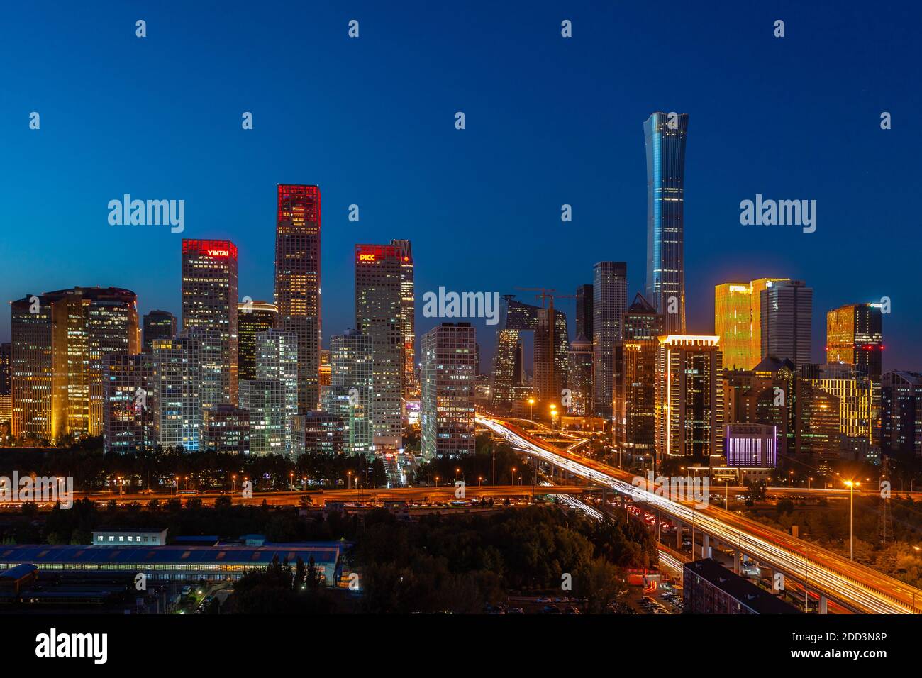 Beijing guomao area landscape architecture Stock Photo - Alamy