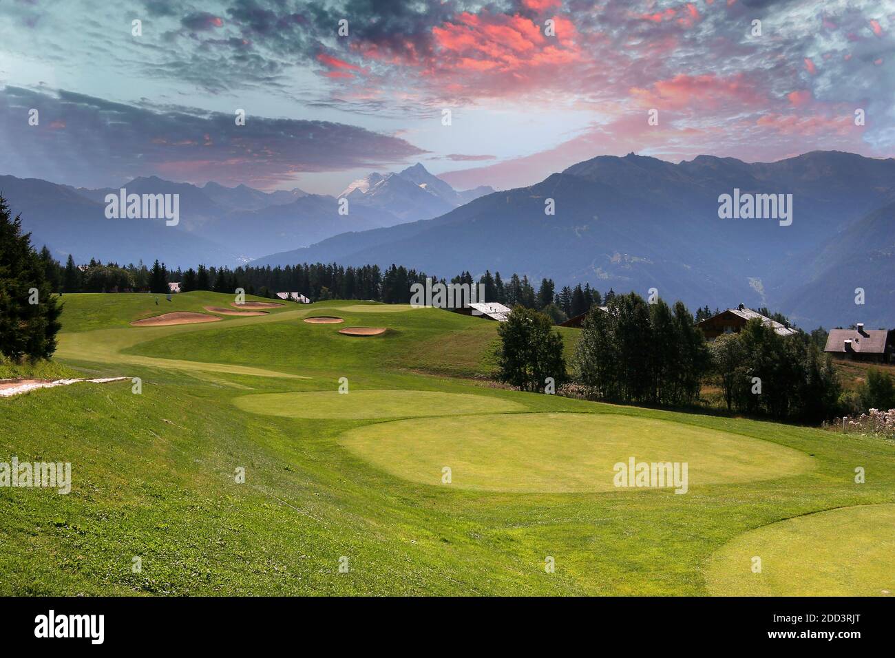 Crans montana golf course hi-res stock photography and images - Alamy