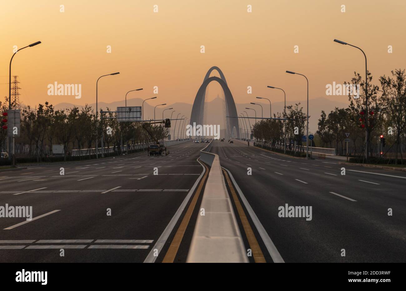 Beijing shougang bridge Stock Photo - Alamy