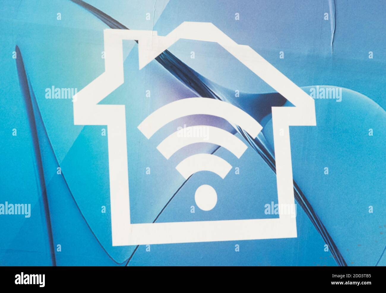 symbol for free WiFi or WLAN (wireless LAN) access point Stock Photo ...