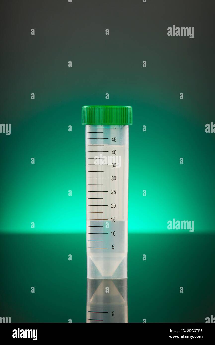 Laboratory container on Dramatic modern background . Medical test tube ...