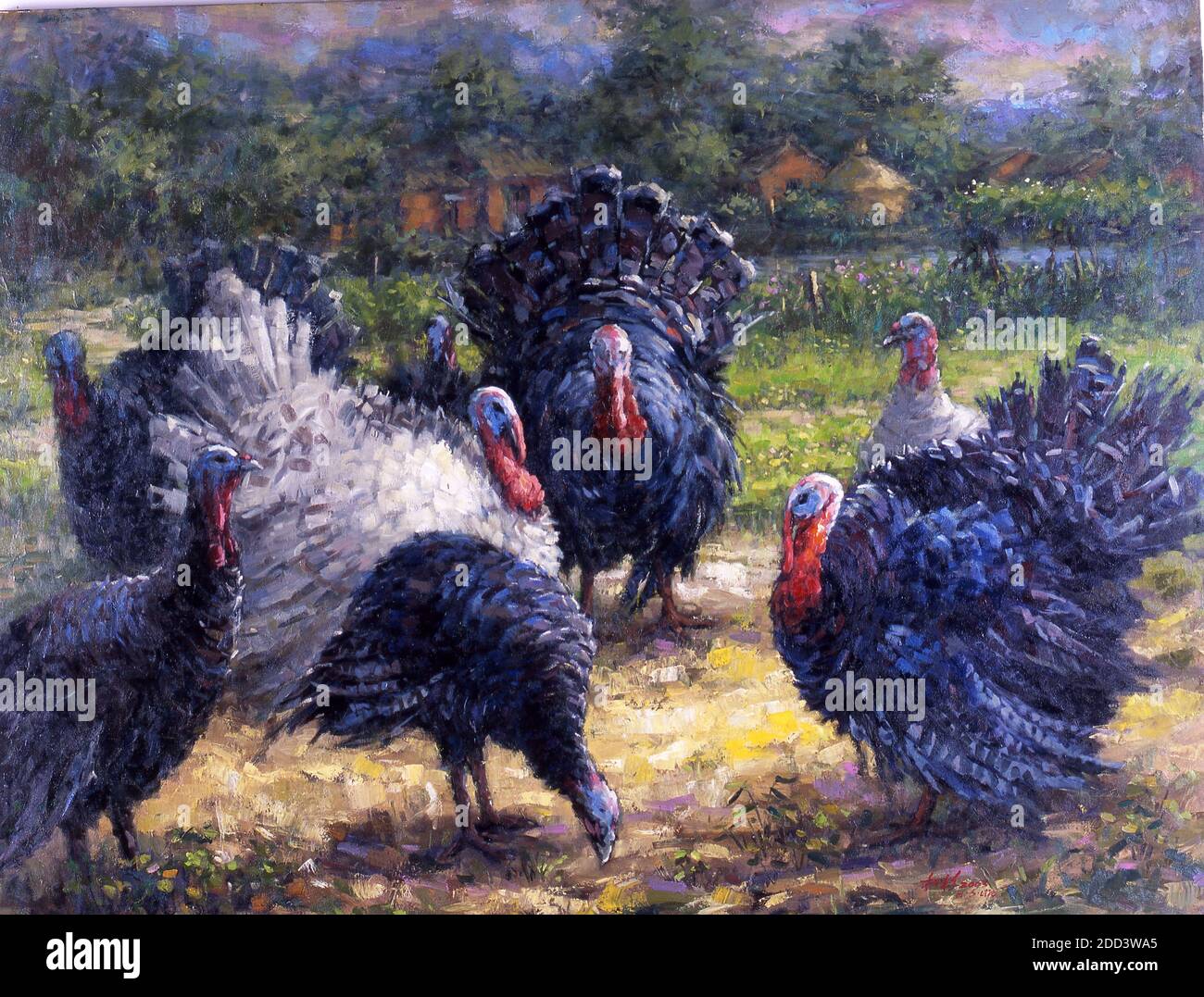 Cockerel painting hi-res stock photography and images - Alamy