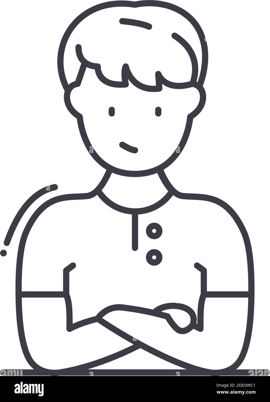 Father icon, linear isolated illustration, thin line vector, web design ...