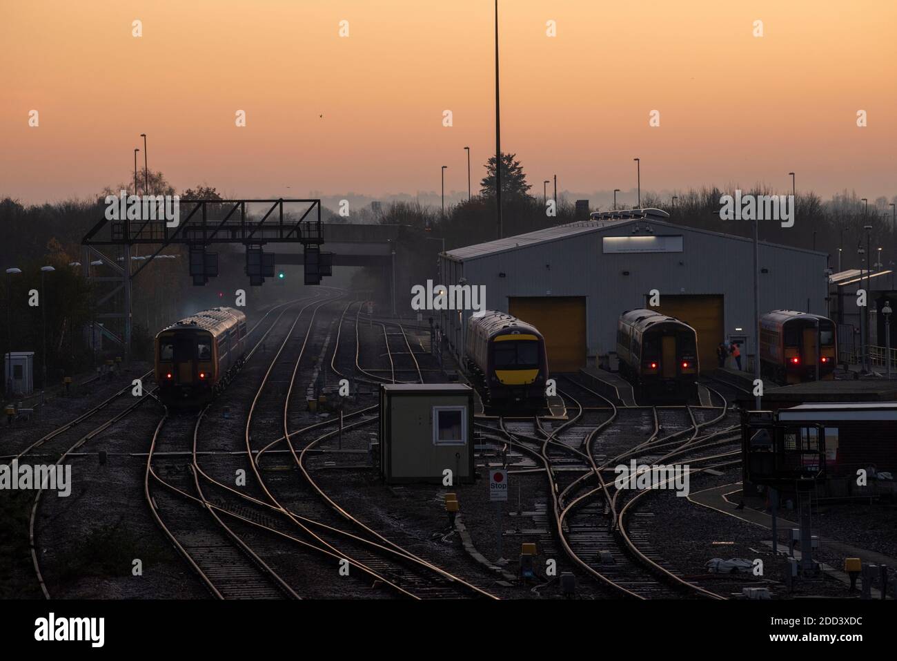 Train lines near Nottingham Train Station in Nottingham City Centre ...