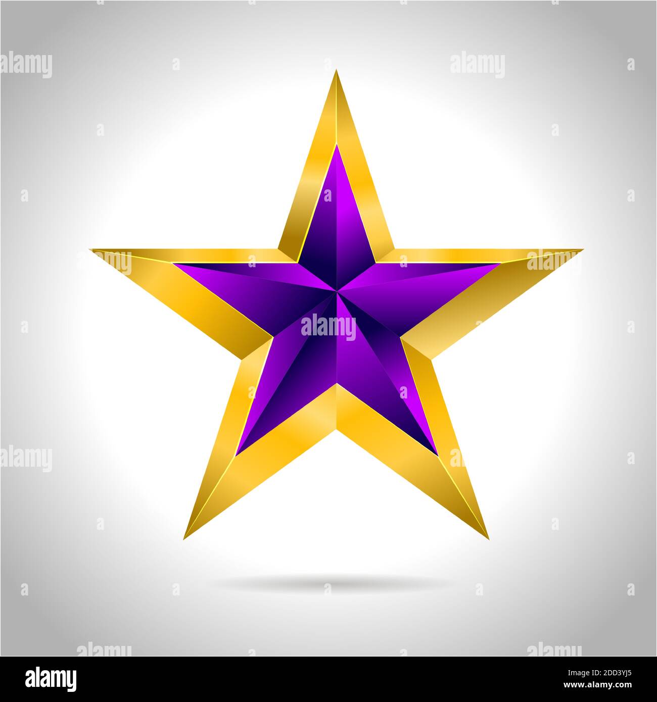 illustration of a purple star on steel background. vector file included ...