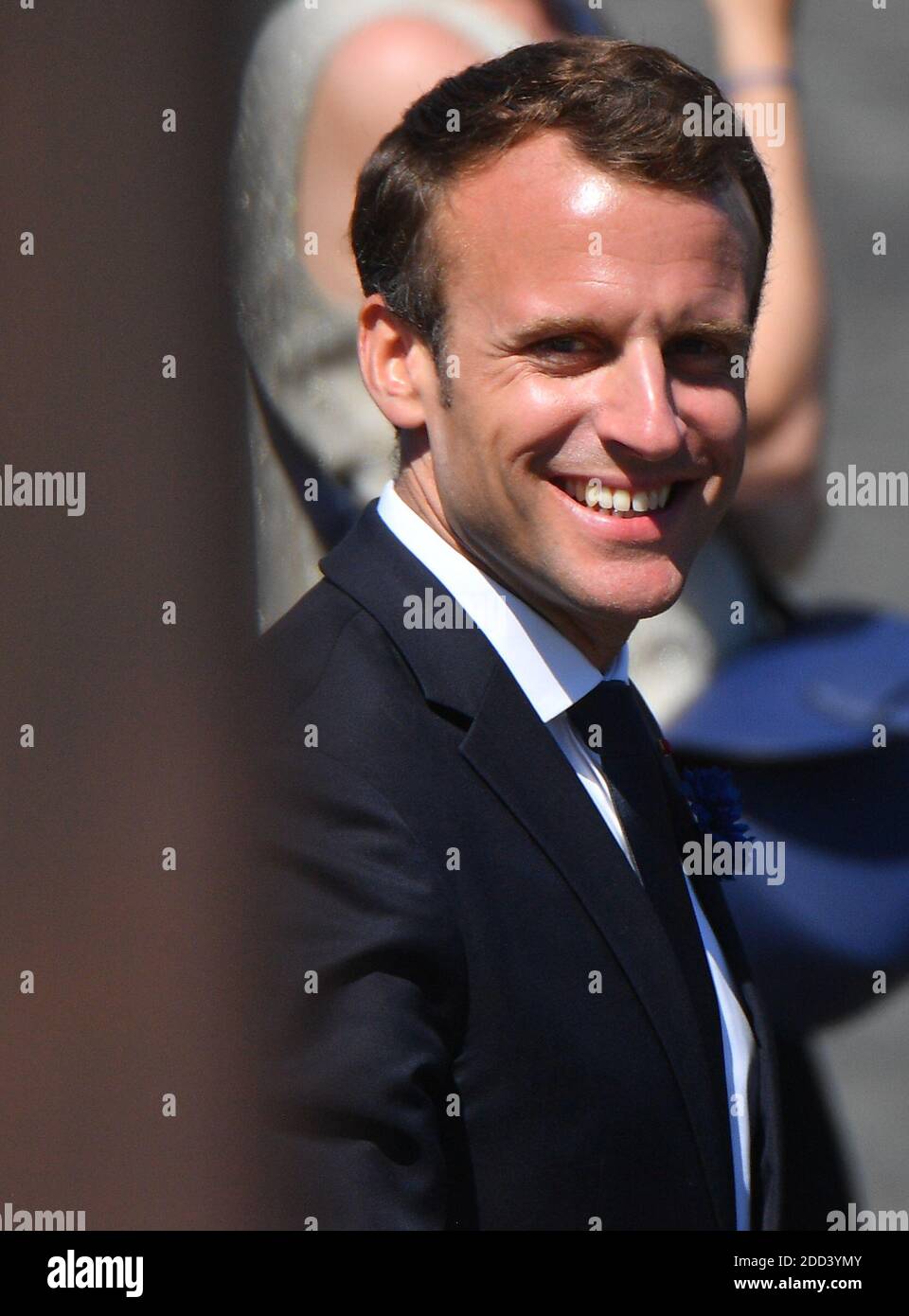 French President Emmanuel Macron during a Ceremony commemorating the ...