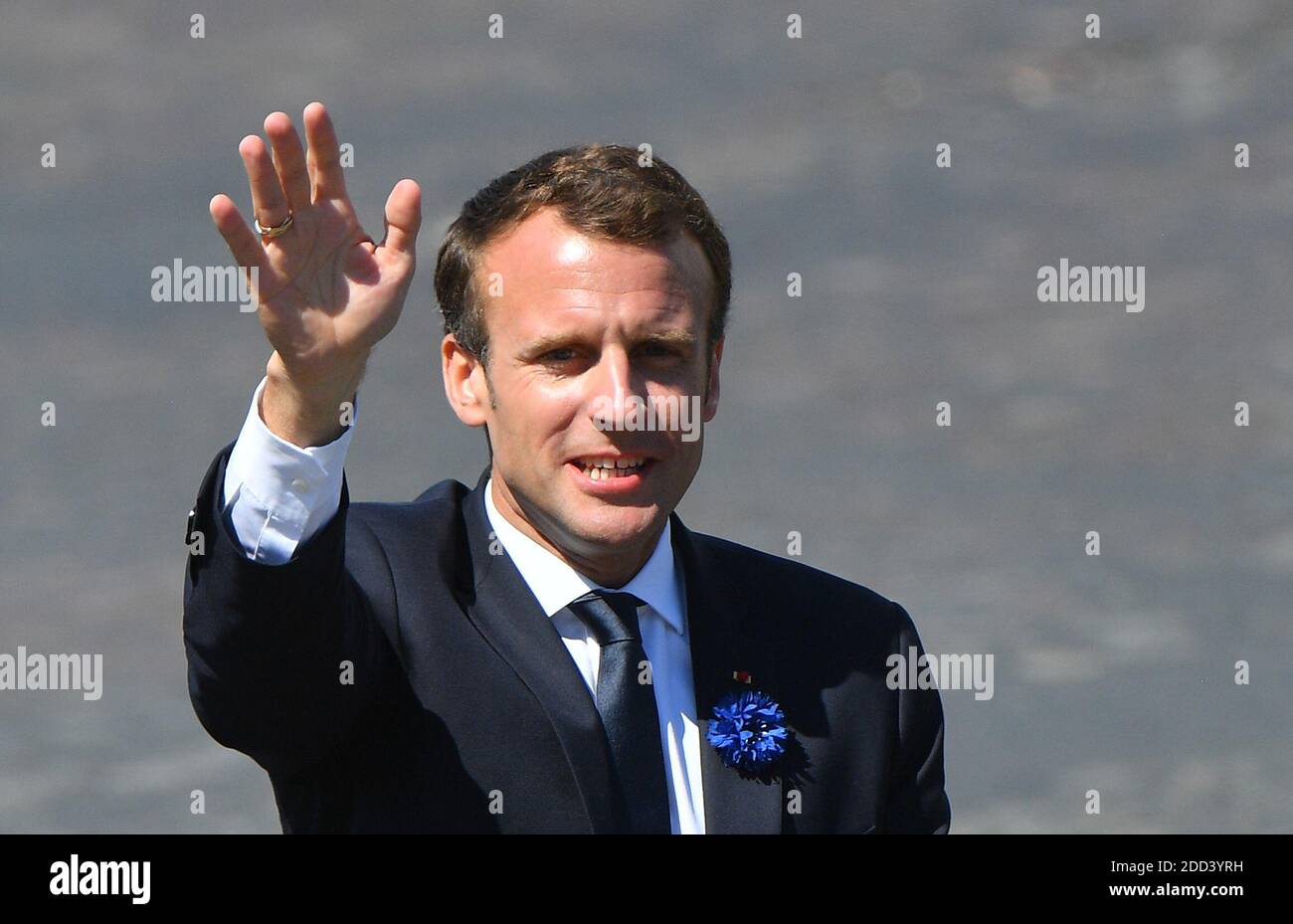 French President Emmanuel Macron during a Ceremony commemorating the ...