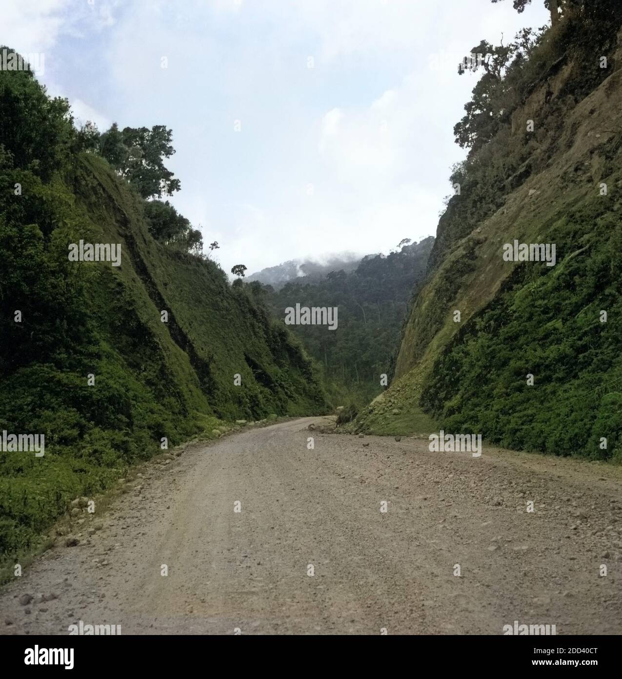 Landschaft um den Irazu, den höchsten Vulkan von Costa Rica, nahe der ...