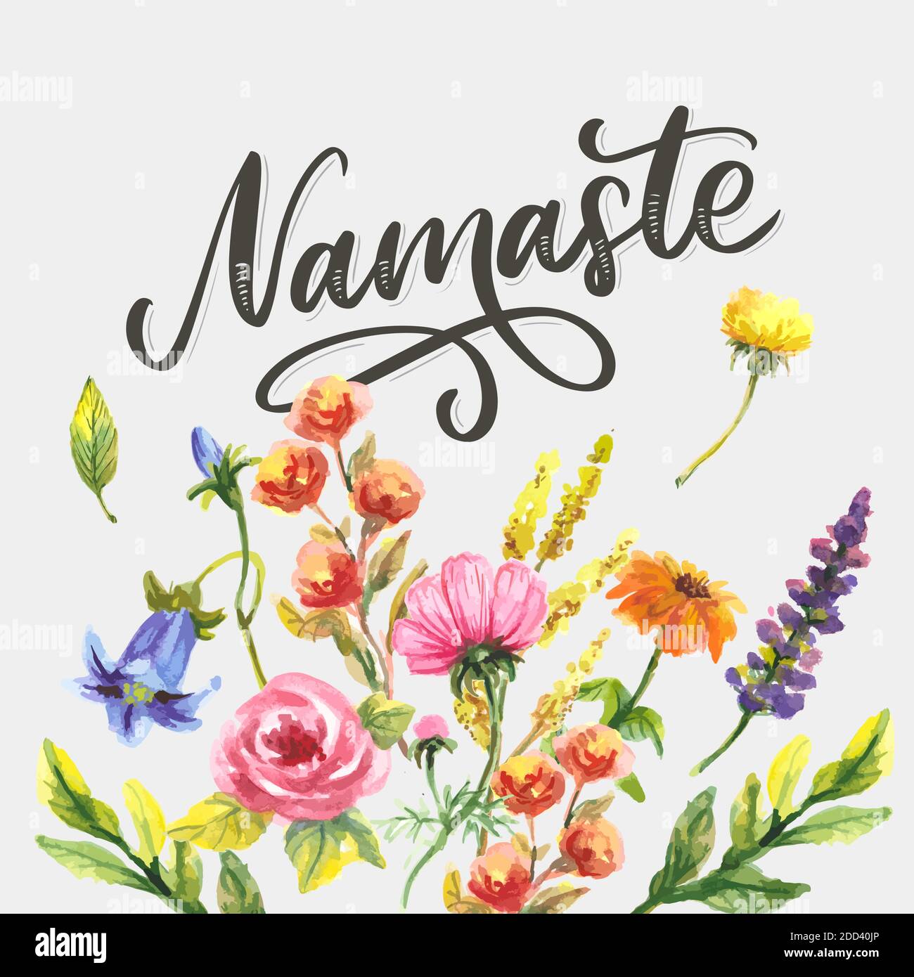 Namaste lettering Indian greeting, Hello in Hindi T shirt hand lettered ...