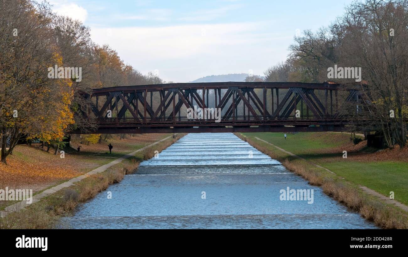 Old railway bridge over the river Stock Photo - Alamy
