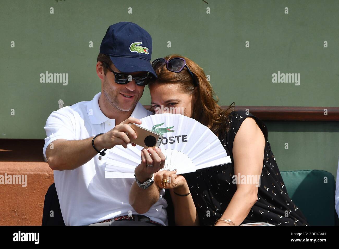 Actor Jamie Bamber nad his wife Kerry Norton attend the 2018 French ...