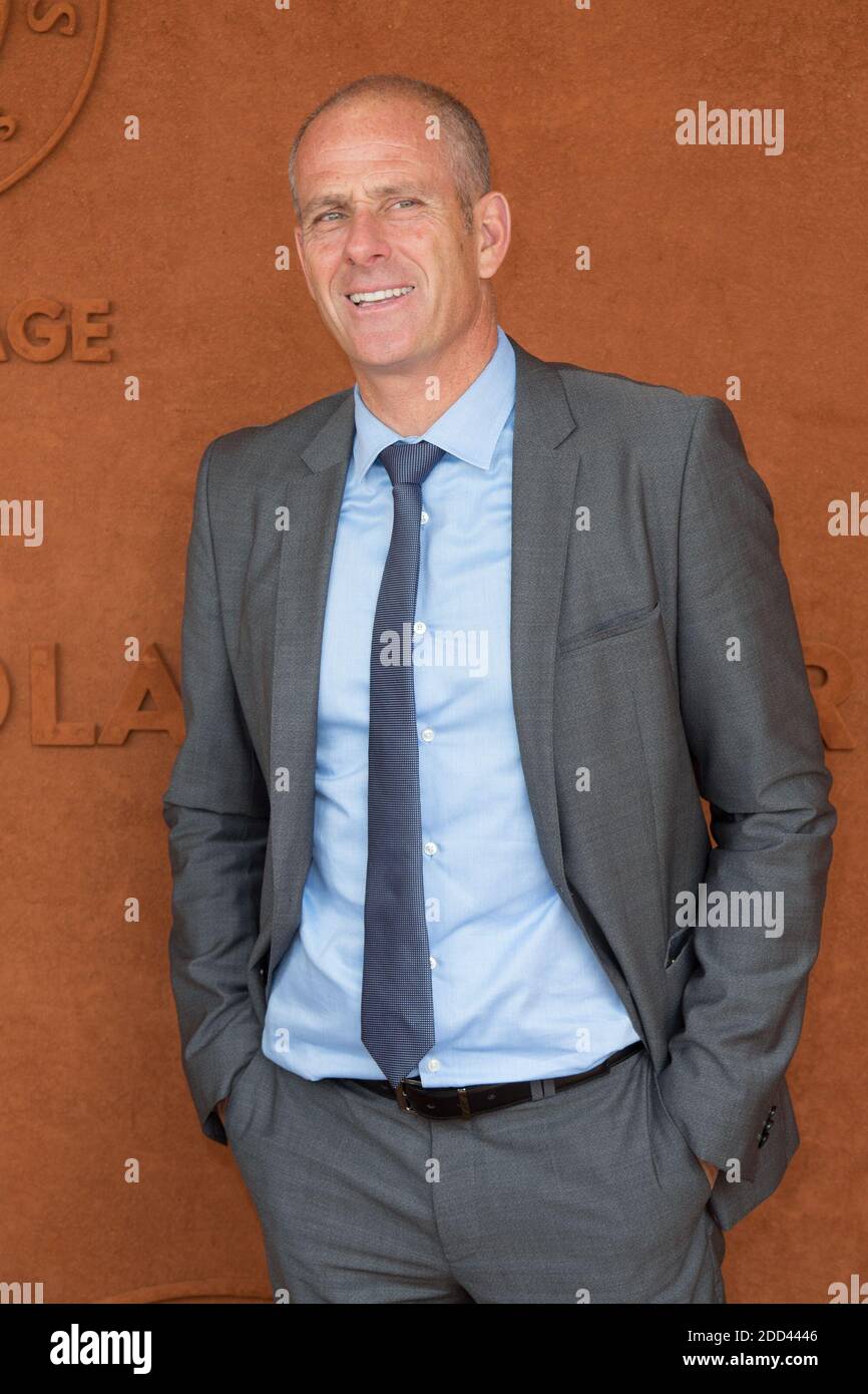 Guy Forget at the Village during his last match during French Tennis ...