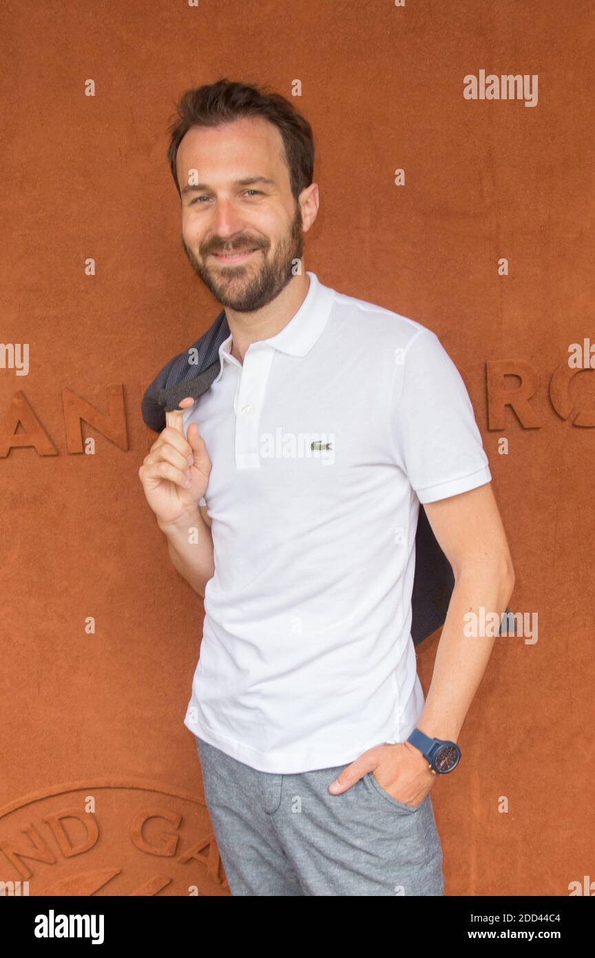 Antoine Gouy at the Village during his last match during French Tennis ...