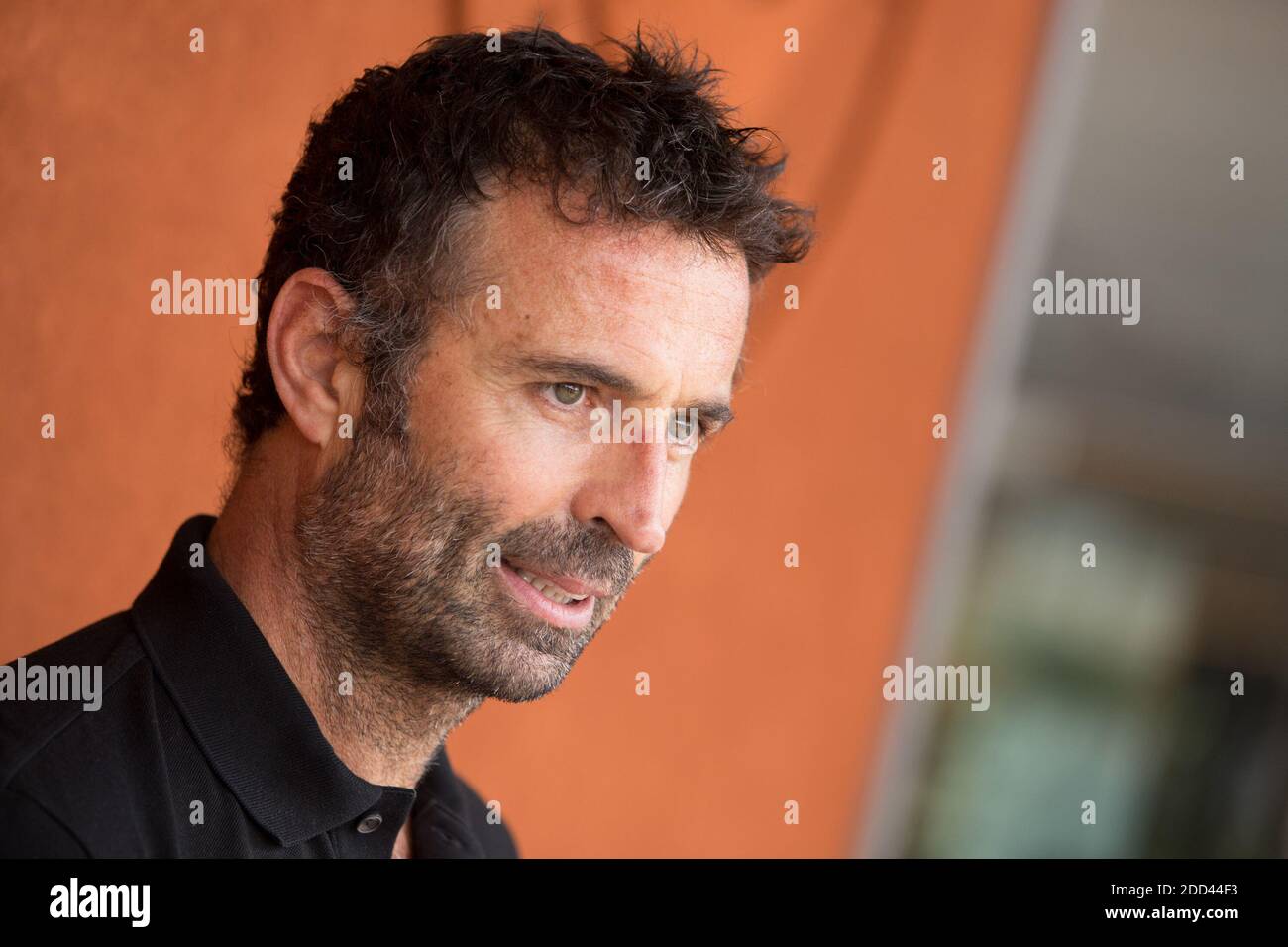Victor Robert at the Village during his last match during French Tennis ...