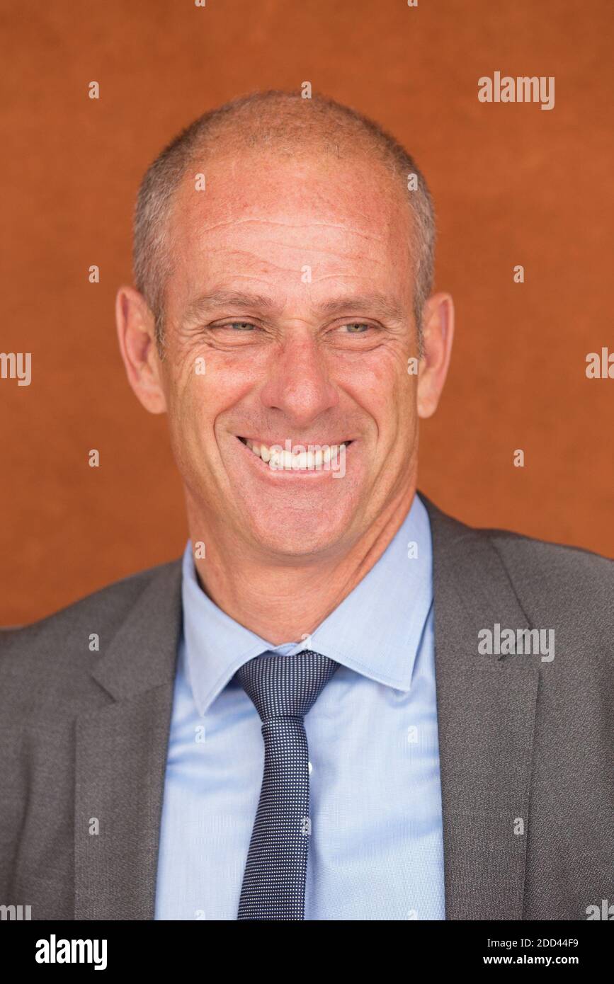 Guy Forget at the Village during his last match during French Tennis ...