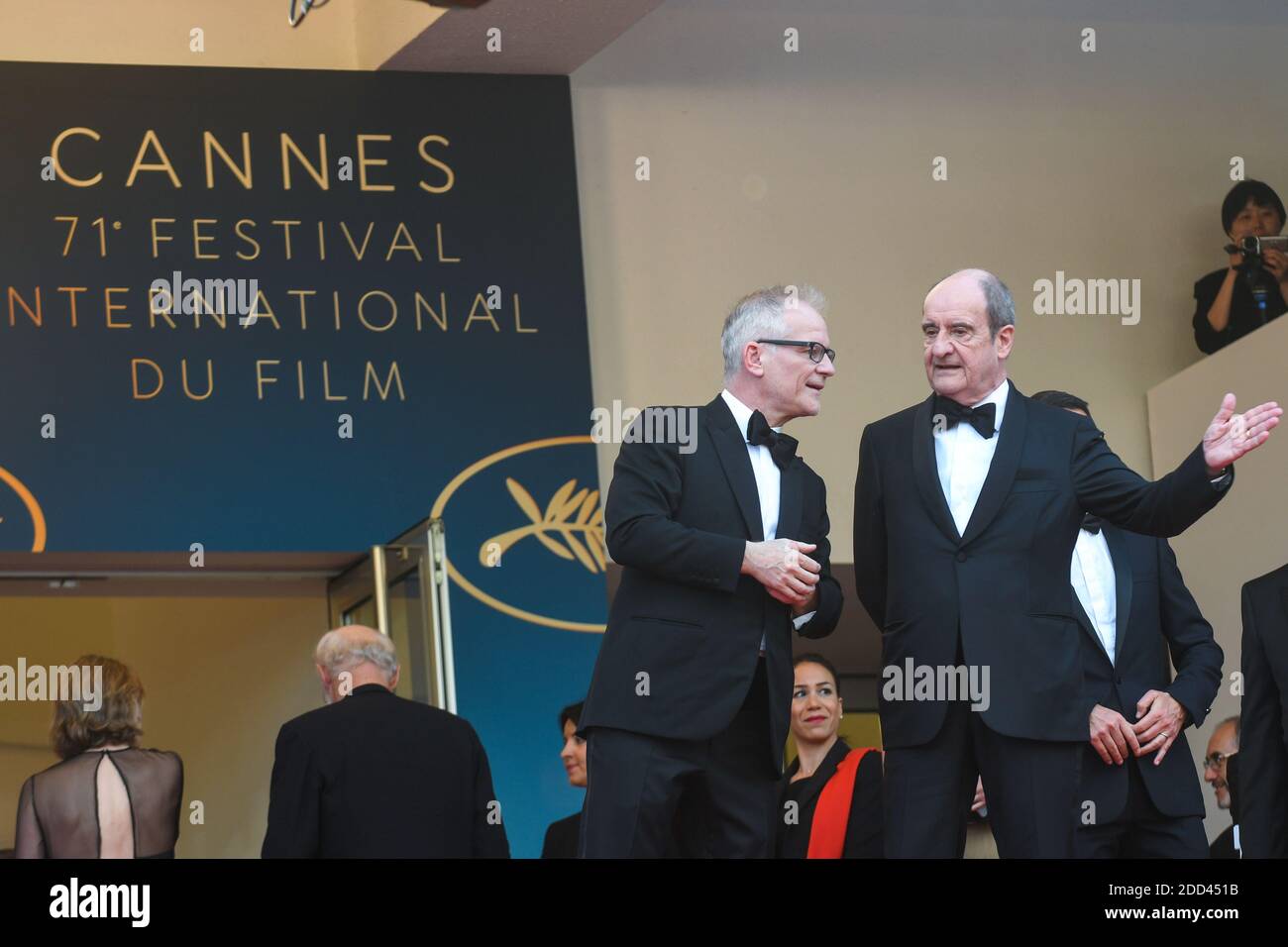 L-R : Thierry Fremeaux and Pierre Lescure attend the screening of ...
