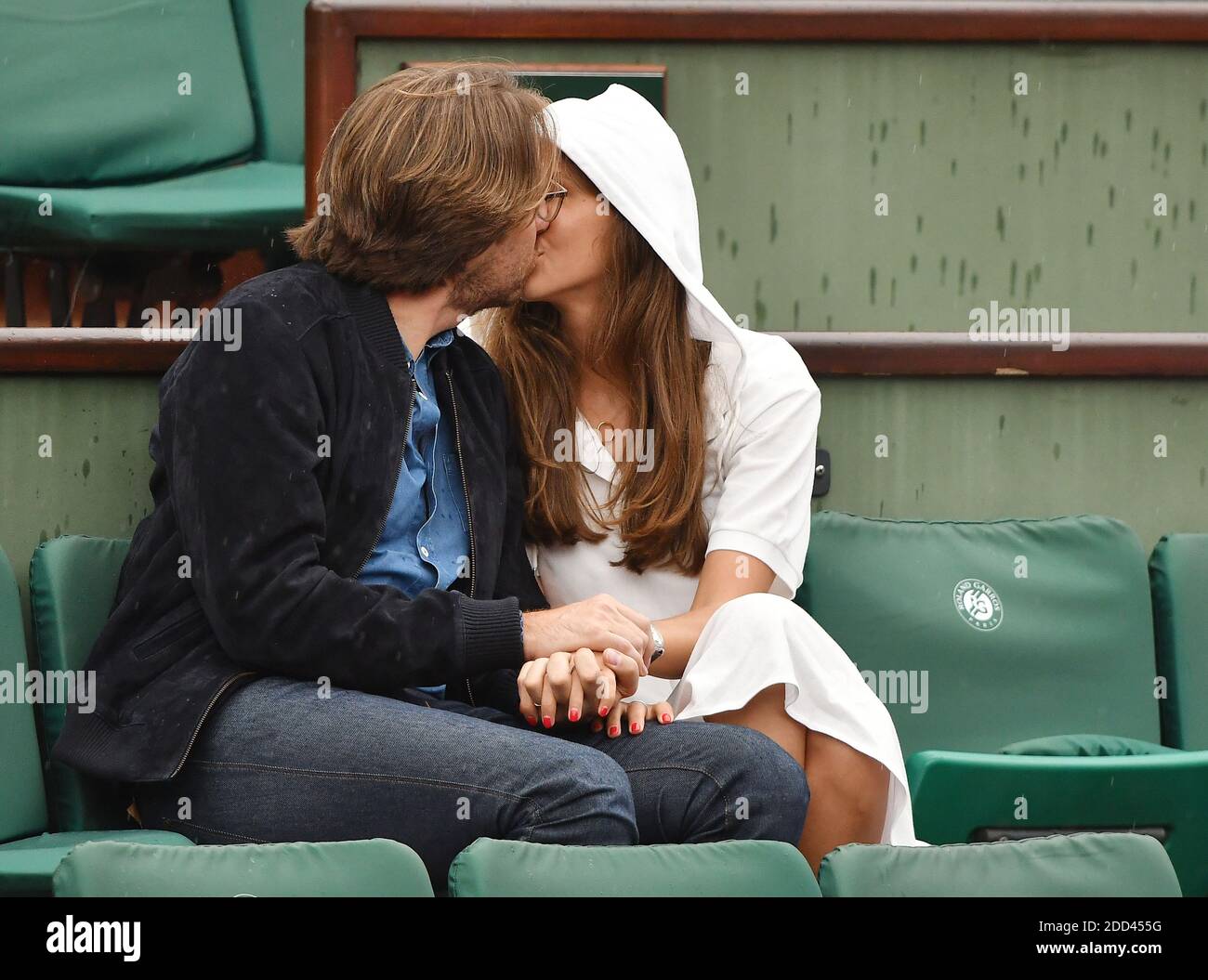 TV Host Ophelie Meunier and her husband Mathieu Vergne attend the 2018 ...