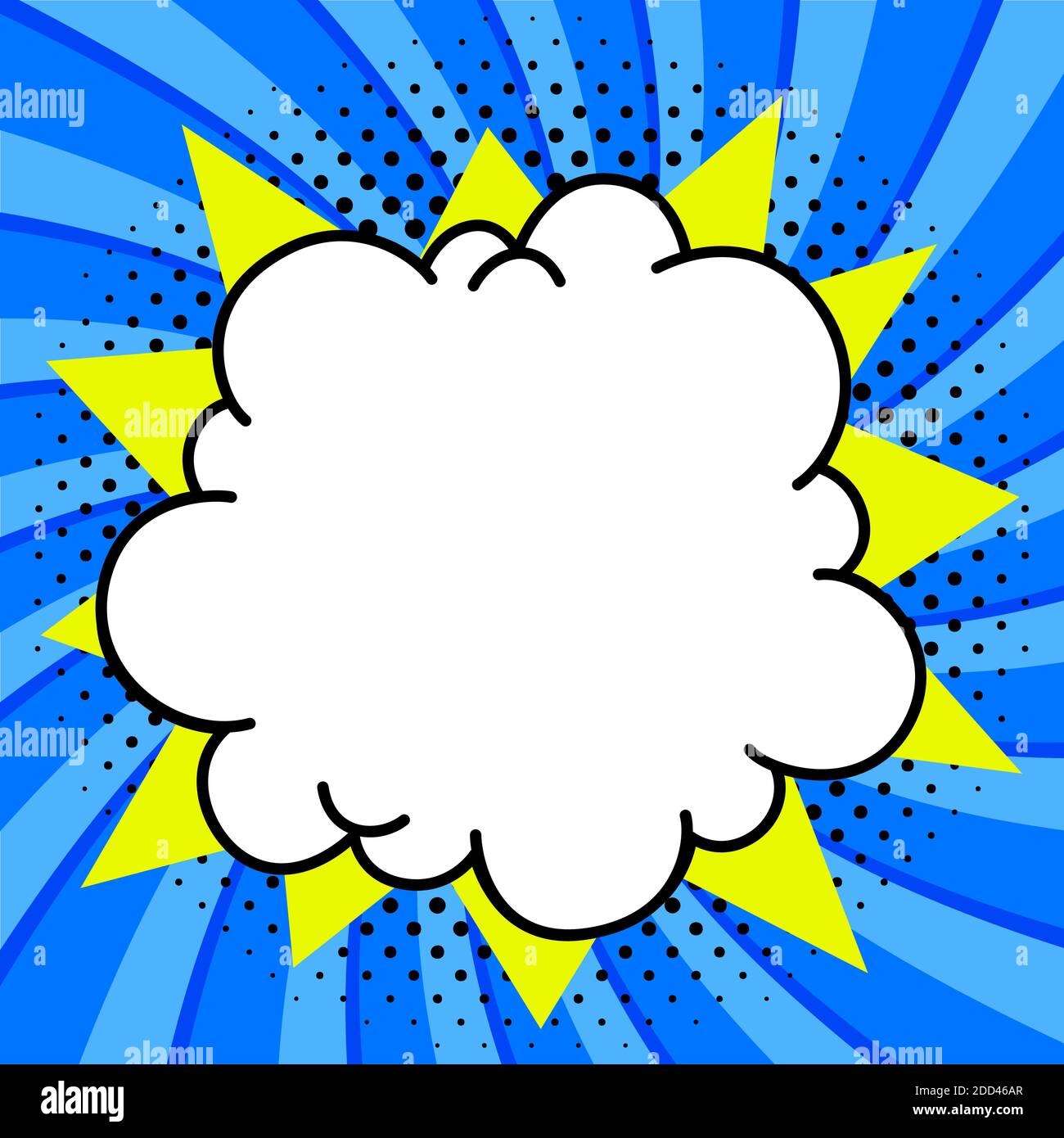 Colored Speech Bubble Template