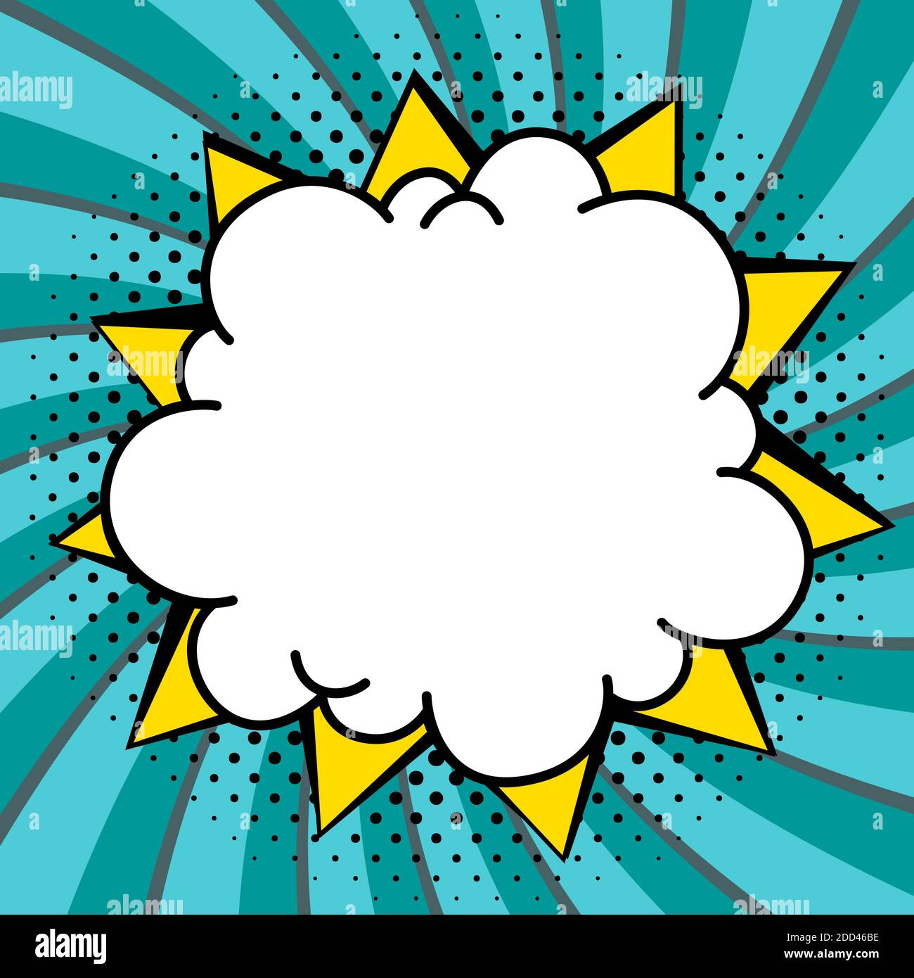 Colored Speech Bubble Template